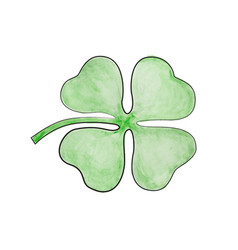 Five leaf clover Royalty Free Vector Image - VectorStock