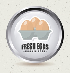 Fresh eggs Royalty Free Vector Image - VectorStock