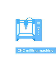 Cnc machine tool icon Royalty Free Vector Image