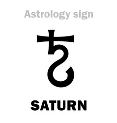 Astrology hermetic cross Royalty Free Vector Image