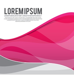 Abstract background pink curve and layed element Vector Image