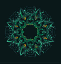 Mandala 18 spiral spike Royalty Free Vector Image