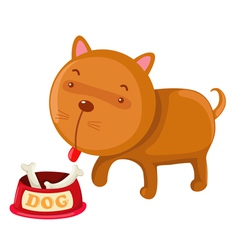 Hungry dog Royalty Free Vector Image - VectorStock