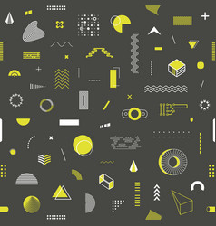Simple seamless pattern with round shapes Vector Image