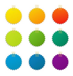 Color labels set Royalty Free Vector Image - VectorStock