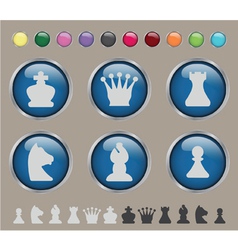 Button chess Royalty Free Vector Image - VectorStock