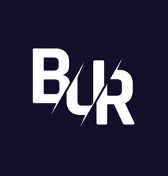 Monogram letters initial logo design anz Vector Image