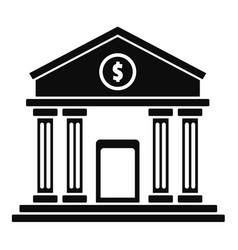 Money bank icon simple style Royalty Free Vector Image