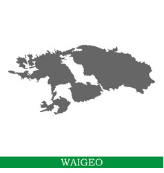 High quality map of island Royalty Free Vector Image