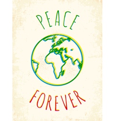 Hippie peace symbol Royalty Free Vector Image - VectorStock