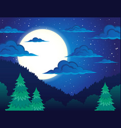 Night sky theme image 1 Royalty Free Vector Image