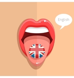 Concept studying english Royalty Free Vector Image