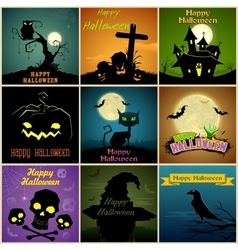 Happy halloween poster Royalty Free Vector Image
