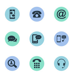 Set of simple connect icons Royalty Free Vector Image