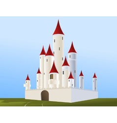 White castle Royalty Free Vector Image - VectorStock