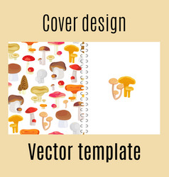 Different types of mushrooms Royalty Free Vector Image