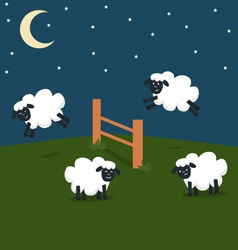Counting sheep Royalty Free Vector Image - VectorStock