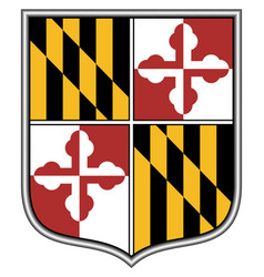 Flag howard county in maryland usa Royalty Free Vector Image