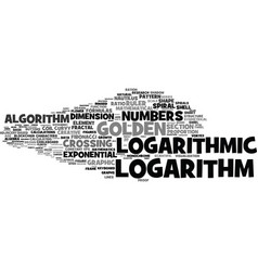 Logarithm word cloud concept Royalty Free Vector Image