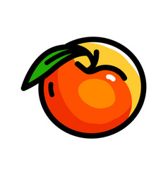 Peach fruit icon Royalty Free Vector Image - VectorStock