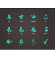 Hunchback ringing bell Royalty Free Vector Image