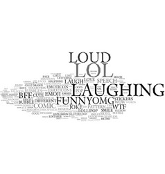 Lol word cloud concept Royalty Free Vector Image