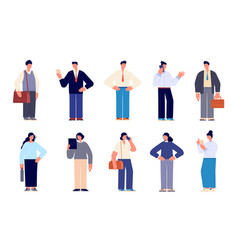 Business woman team set Royalty Free Vector Image