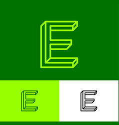 Ae a e brushed letter logo design with creative Vector Image