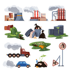 Environmental pollution concept Royalty Free Vector Image