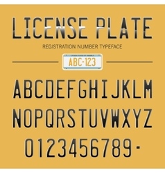 California license plate Royalty Free Vector Image