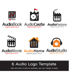 Voice music virus logo design Royalty Free Vector Image