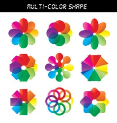 Rainbow spectrum color wheel children wind vane Vector Image