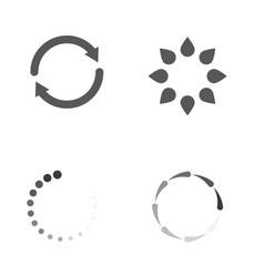 Lock icon with preloader Royalty Free Vector Image