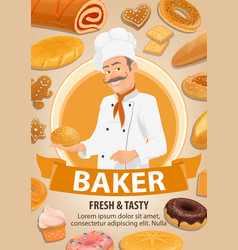 Sketch bread and bakery food Royalty Free Vector Image