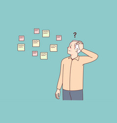 Alzheimer infographic loss memory and dementia Vector Image