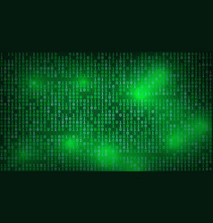 Stream binary matrix code on full screen Vector Image