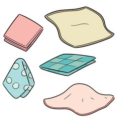 Set handkerchief Royalty Free Vector Image - VectorStock