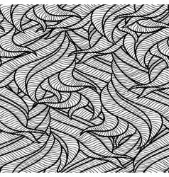Seamless abstract hand drawn pattern waves Vector Image