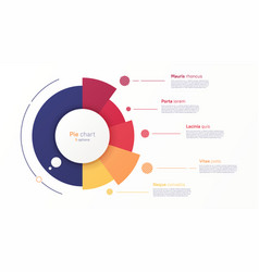 Circle chart design template for creating Vector Image