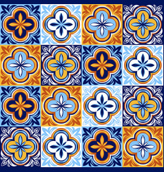 Moroccan ceramic tile seamless pattern Royalty Free Vector