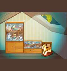 Living room background scene Royalty Free Vector Image