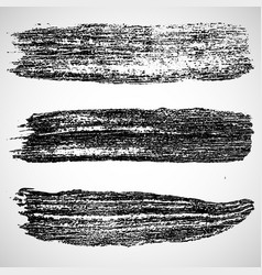 Set grunge brush strokes Royalty Free Vector Image