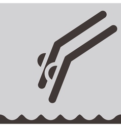Diving icon Royalty Free Vector Image - VectorStock