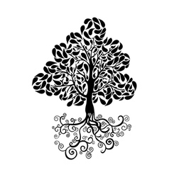 Black tree symbol Royalty Free Vector Image - VectorStock