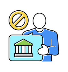 P2p finance system color icon Royalty Free Vector Image