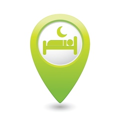 Hotel map pointer icon marker gps location flag Vector Image