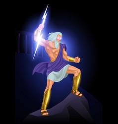 Zeus father gods and men Royalty Free Vector Image