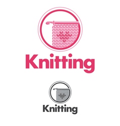 Knitting logo Royalty Free Vector Image - VectorStock