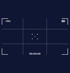 Camera viewfinder user interface Royalty Free Vector Image