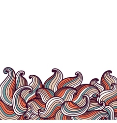 Hand drawn wavy background Royalty Free Vector Image
